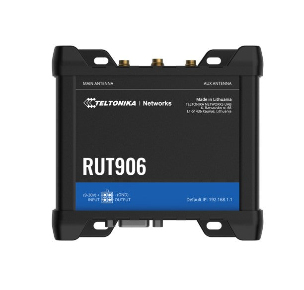 Teltonika RUT906 Industrial Cellular Router, Dual-SIM Cellular 4G LTE ...